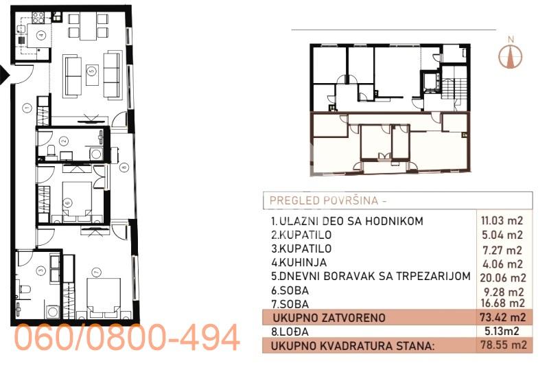 3.0 stan na Vračaru, Metohijska ID#2700 259.215 €