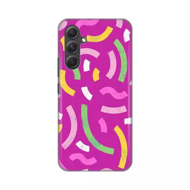 Maska silikon Print za Samsung A546B Galaxy A54 5G Happy Lines pink