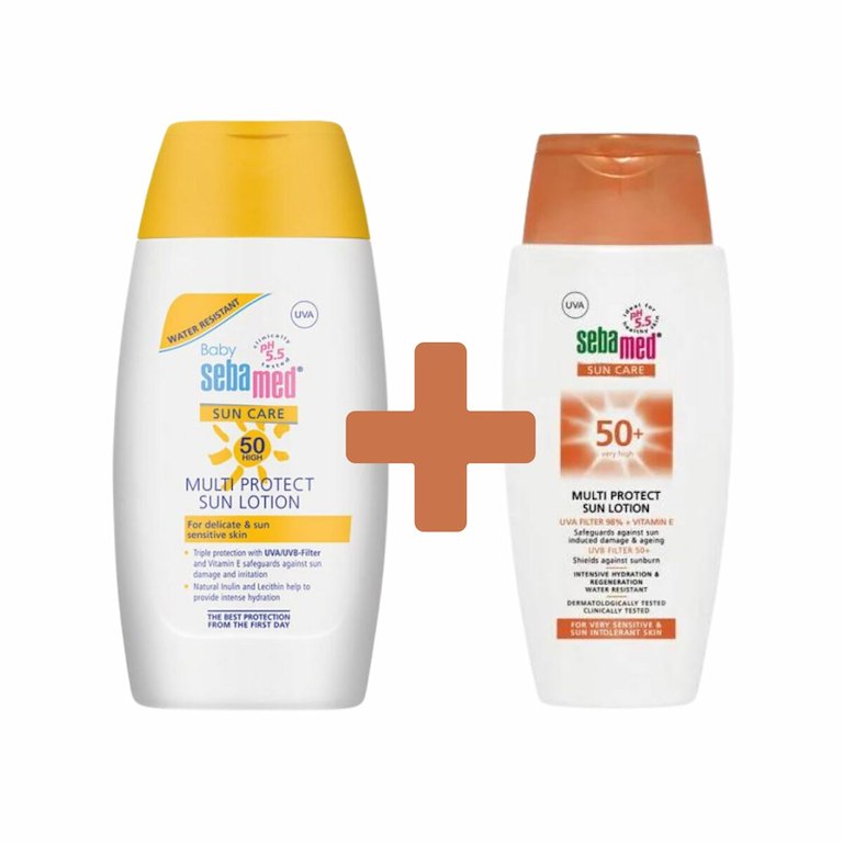 Sebamed Sun losion SPF 50+ 150ml + Sebamed Sun Baby losion SPF 50+ 200ml