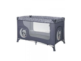 LORELLI BERTONI Moonlight Prenosivi krevetac za Bebe 1 Nivo - Cool Grey Pandas