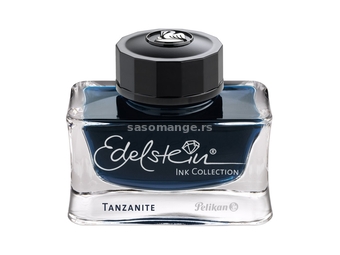 Tinta za nalivpero bočica 50ml Edelstein Pelikan 339226 plavo-crna (tanzanite)