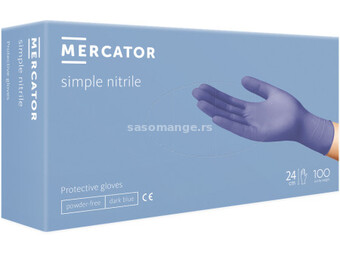 Mercator medical jednokratne rukavice mercator simple nitril plave bez pudera veličina 4l ( rp300...