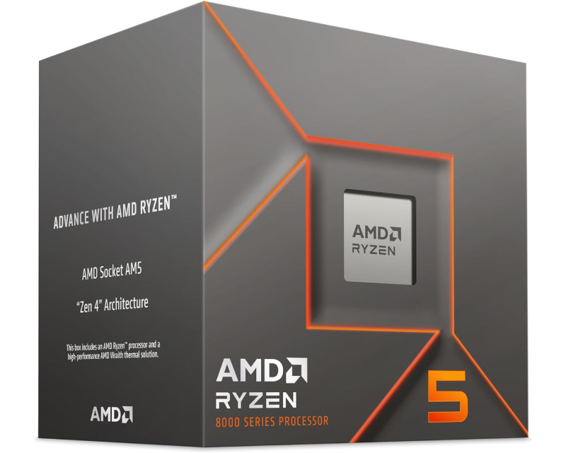 AMD - RYZEN 5 8400F AI do 4.7 GHz BOX procesor