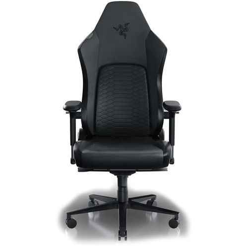 Razer Iskur V2 Black Gaming Chair with Built In Black sign