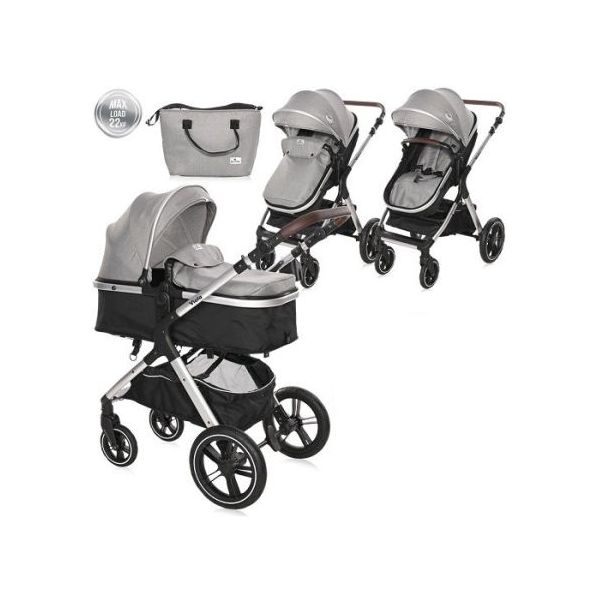 LORELLI Kolica za bebe Viola - Opaline grey + adapter