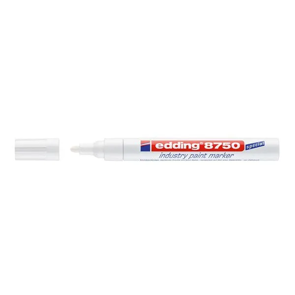 Industrijski paint marker E-8750 2-4mm bela (08M8750A)