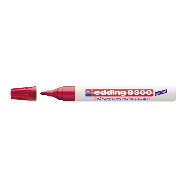 Industrijski permanent marker E-8300 1,5-3mm crvena (08M8300D)