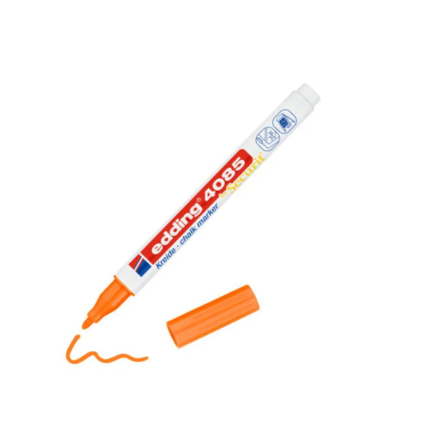 Marker za staklo chalk marker E-4085 1-2mm narandžasta neon (08M4085NJ)