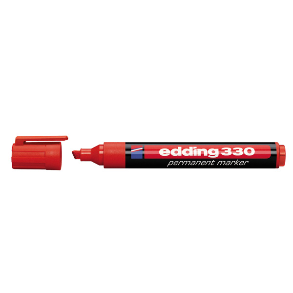 Marker permanent 330 1-5mm kosi vrh crvena (08M330D)