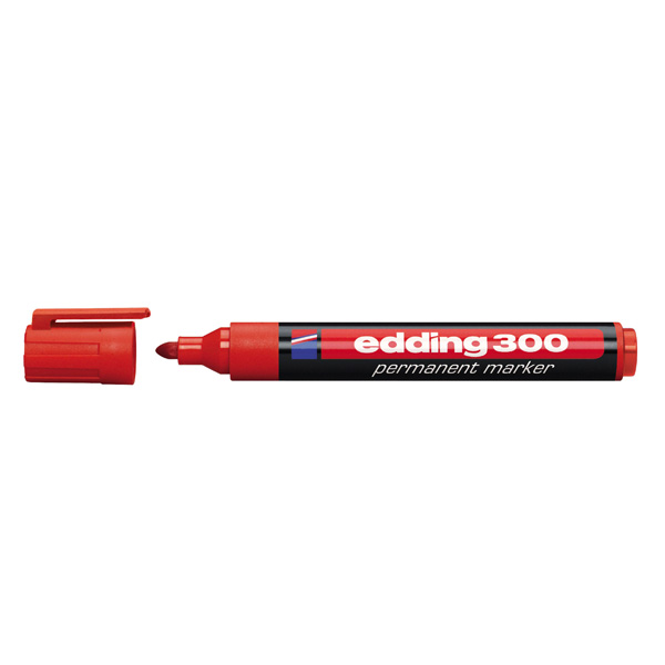 Marker permanent E-300 1,5-3mm industrijsko pakovanje crvena (08M300XD)
