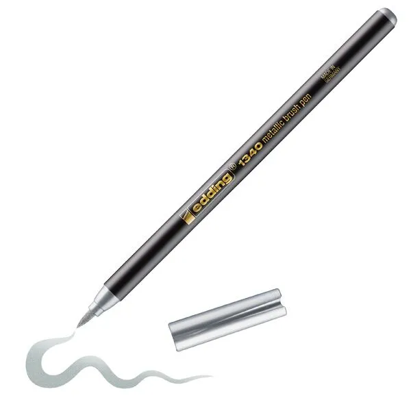 Brush flomasteri E-1340 1-6mm metalik srebrna (08L1340MS)