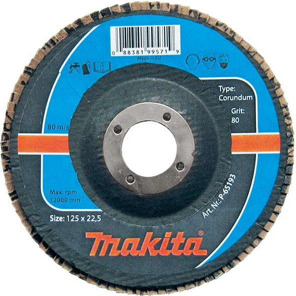 Lamelni disk 115mm - granulacija 80 MAKITA