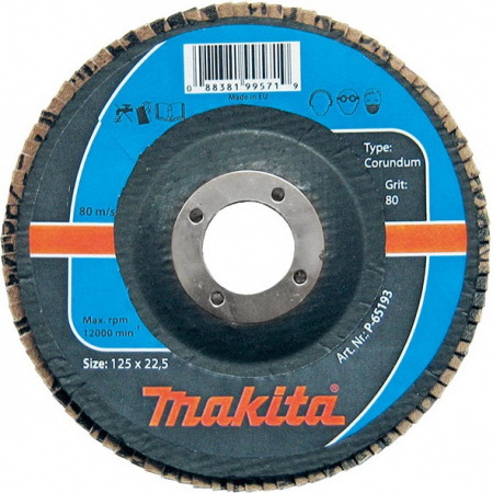 Lamelni disk 115mm - granulacija 80 MAKITA