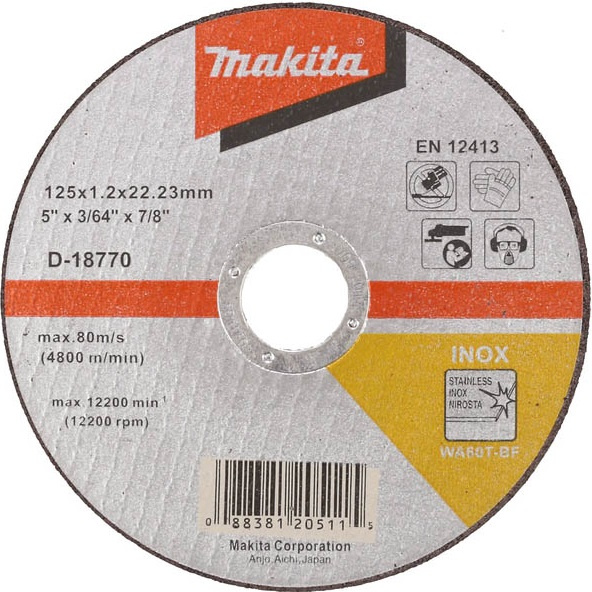 Brusni disk 125x1.2mm MAKITA