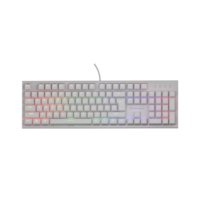 Tastatura Genesis Thor 303 White Silent switch RGB