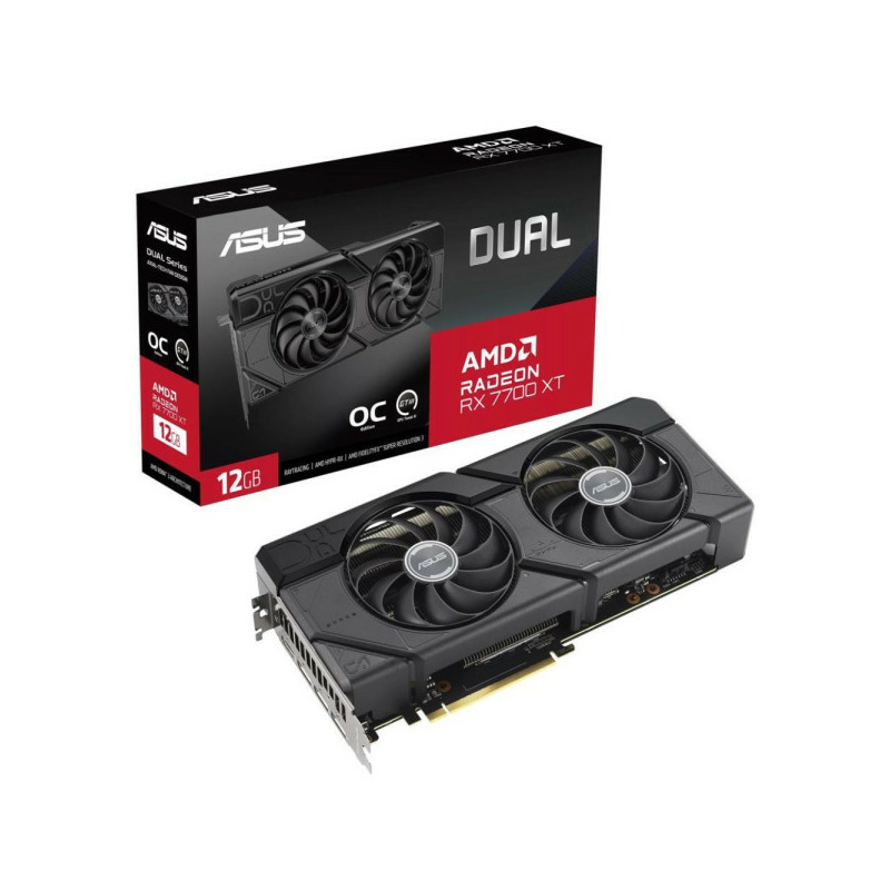 SVGA ASUS Radeon RX7700XT OC 12GB GDDR6, DUAL-RX7700XT-O12G