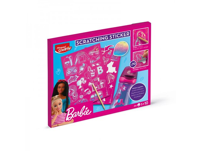 POKLON SET STIKERI MAPED BARBIE