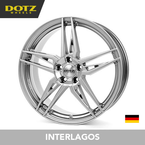 7×18 5/100 ET51 Dotz Interlagos Shine High Gloss Silver