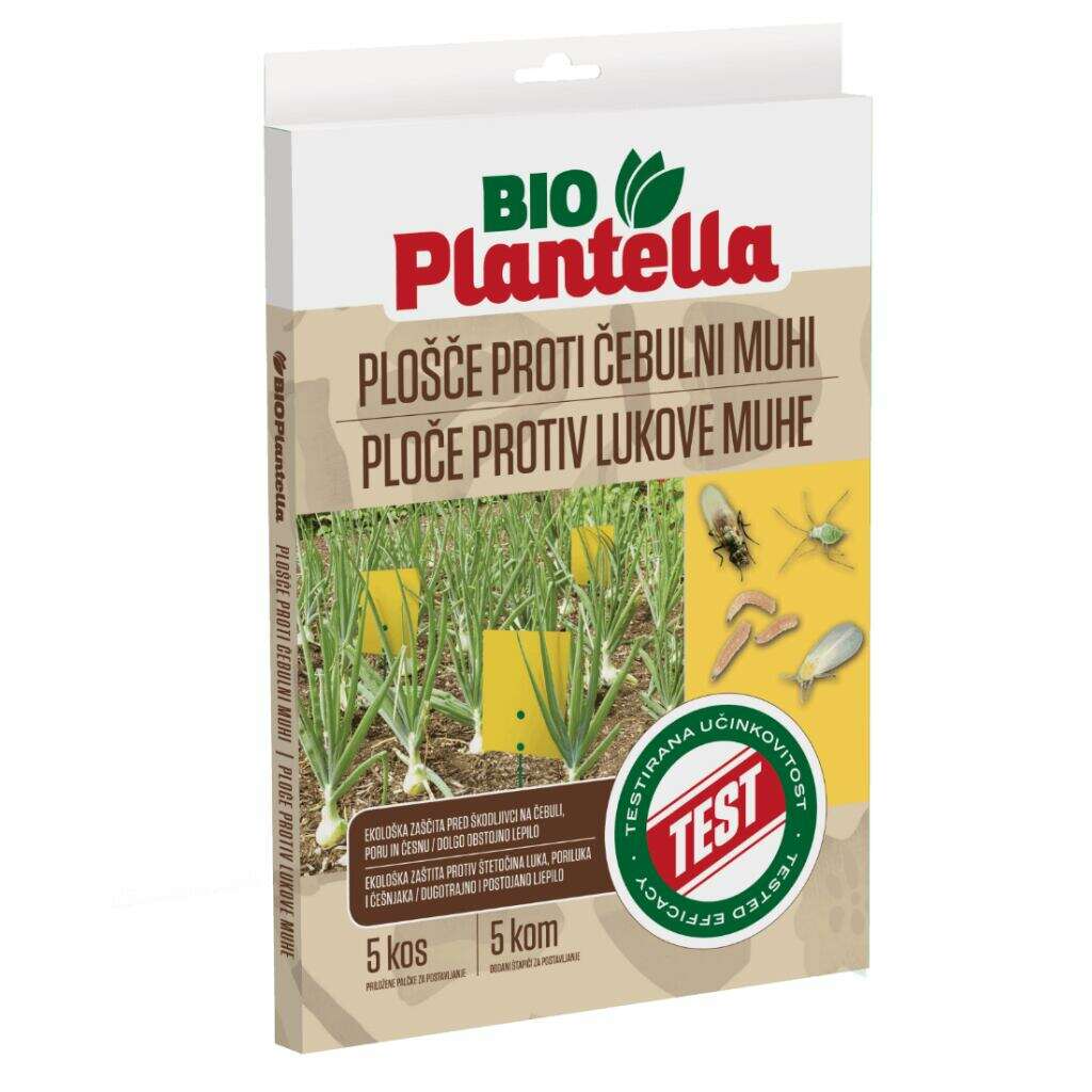 Bio Plantella ŽUTE lepljive ploče sa postoljem za luk 5/1