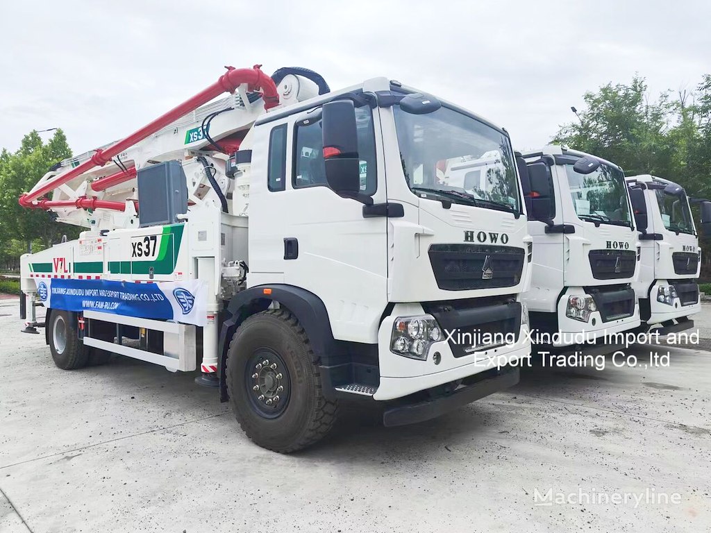 Nova XCMG TRUCK MOUNTED CONCRETE PUMP HB37V na šasiji Howo HB37V 2AXLE pumpa za beton