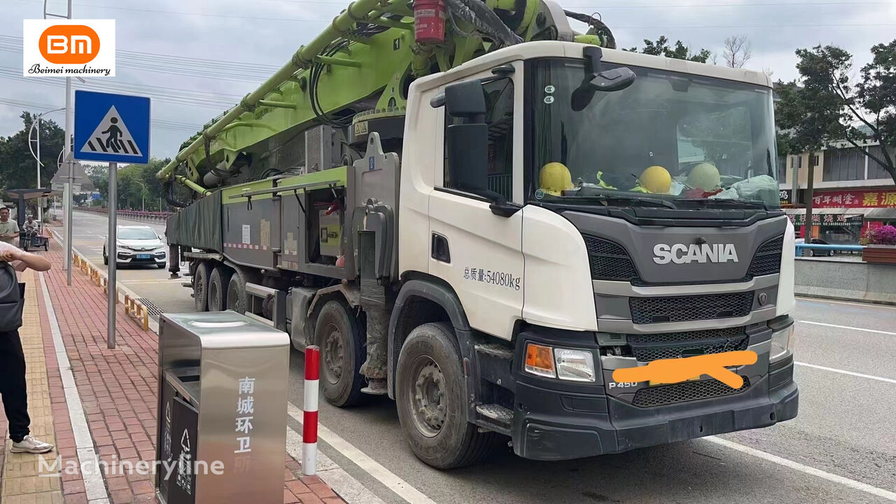 Zoomlion Wet Cement Pumping Machine na šasiji Scania 2021 67M Concrete Pump Truck pumpa za beton