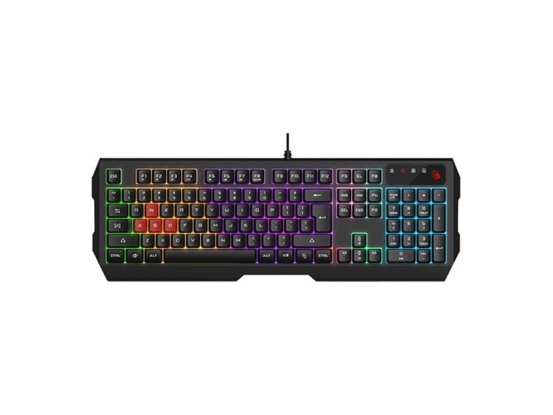 A4 TECH TASTATURA B135N (NEON LED), BLACK, USB, US LAYOUT