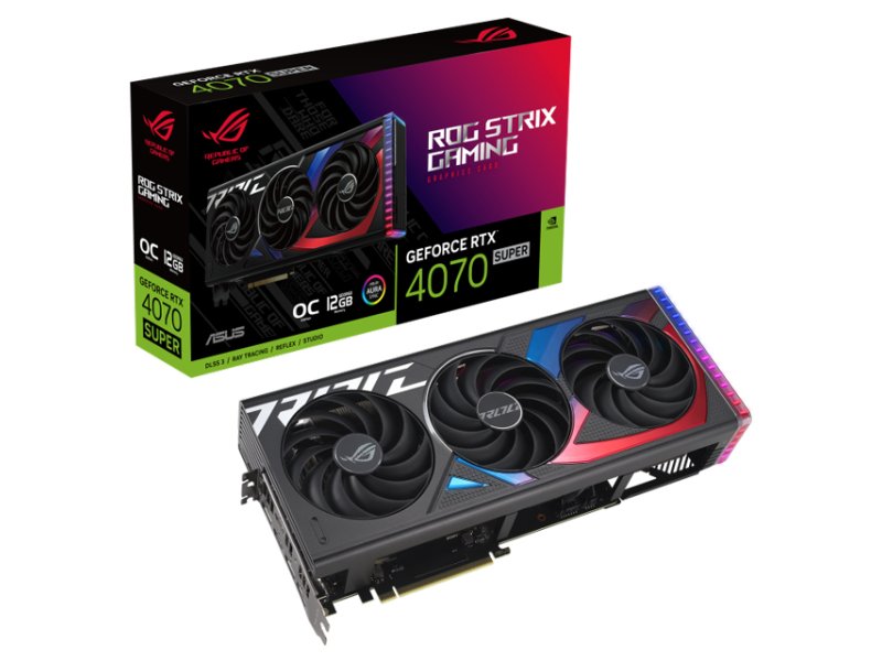 ASUS NVIDIA GEFORCE RTX 4070 SUPER12GB ROG-STRIX-RTX4070S-O12G-GAMING GRAFIČKA KARTA