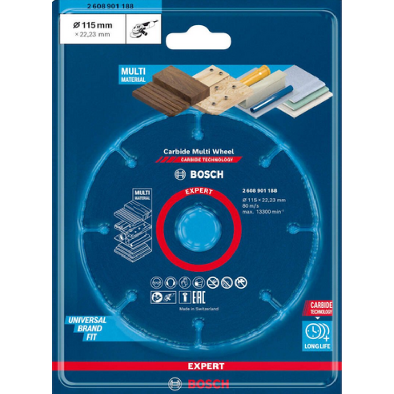 Bosch – Expert Carbide Multi Wheel rezna ploča 115 x 22,23mm – 2608901188