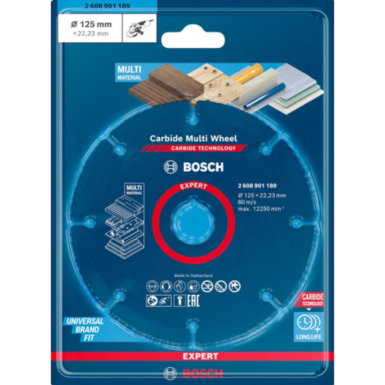 Bosch – Expert Carbide Multi Wheel rezna ploča 125 x 22,23mm – 2608901189