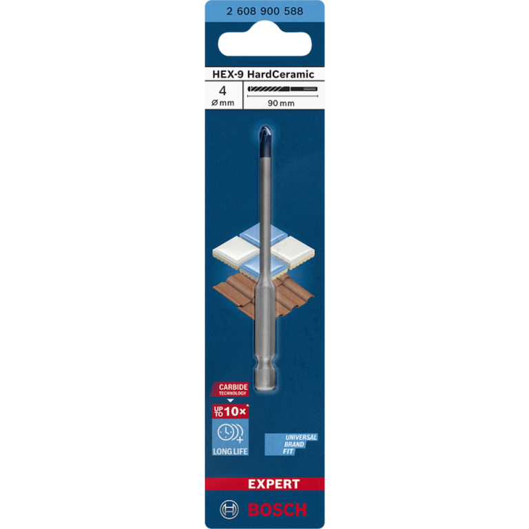 Bosch – EXPERT HEX-9 HardCeramic burgija 4 x 90 mm – 2608900588