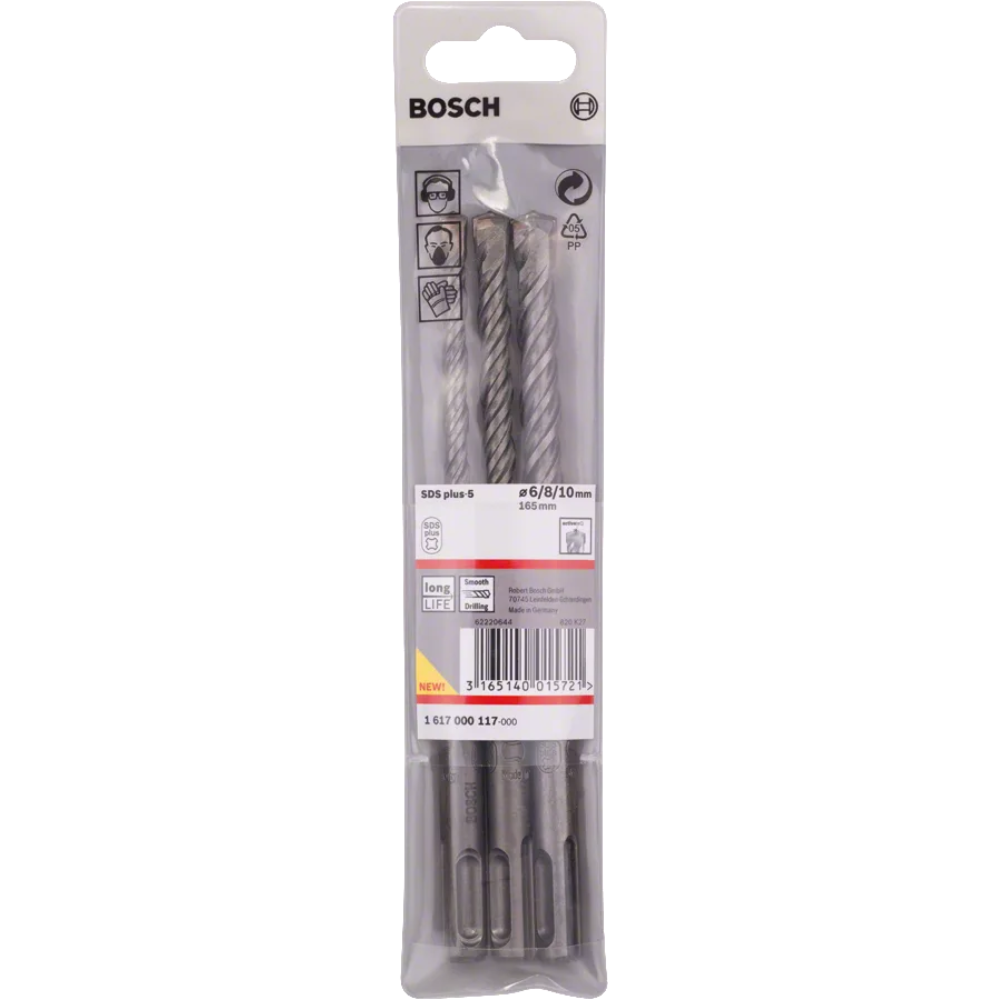 Bosch – Pakovanje burgija SDS plus-5, 6/8/10 mm, 3-delno – 1617000117