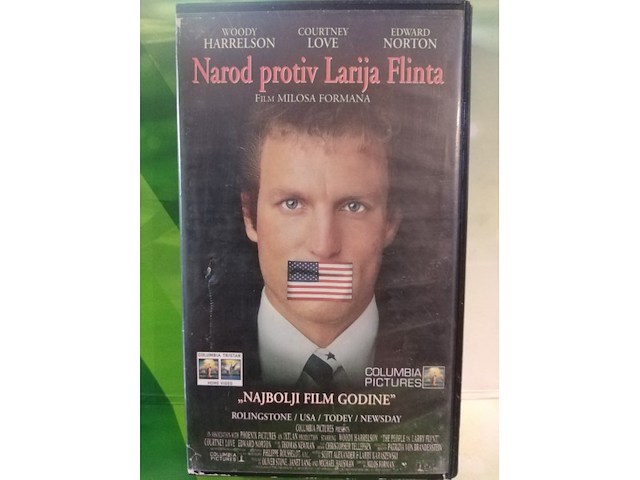 Narod protiv Larija Flinta - Woody Harrelson / VHS /