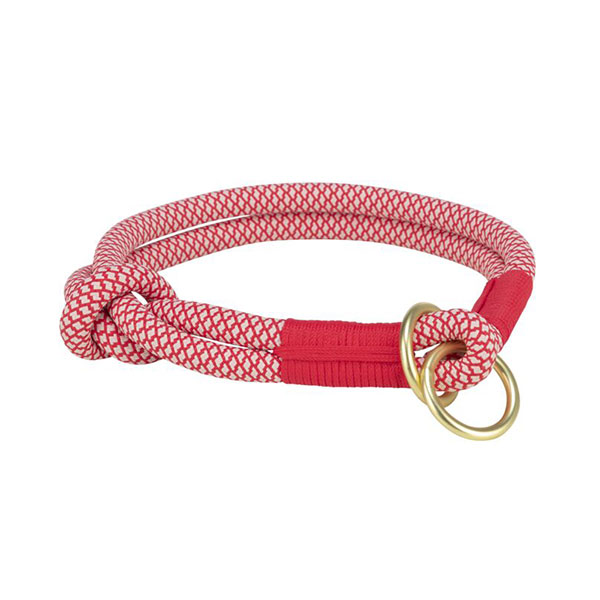 Ogrlica S 36cm/6mm Soft Rope crveno-bež Trixie 02OGRT1984403