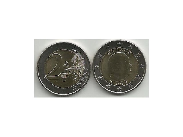 Monako 2 EUR 2022. UNC