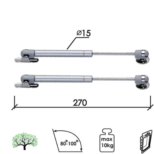 Dabel amor gasni za nam a930silver270/15 mm (2 kom) 100n 10kg