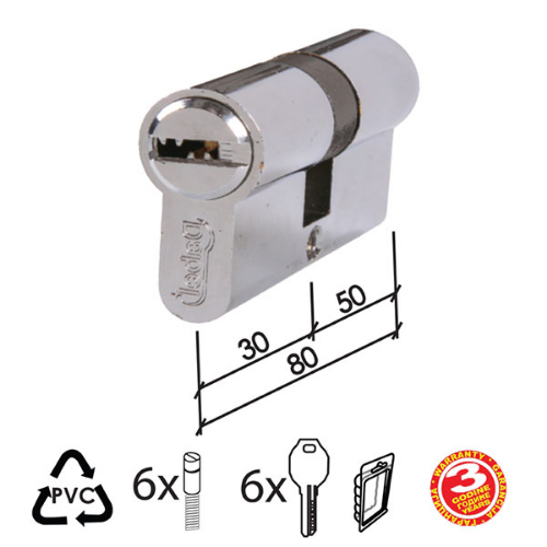 Dabel cilindar kodirani CL2040 Hr 80mm(30-50) 6kod DBP1