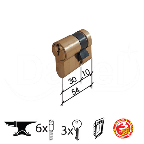 Dabel cilindar za vrata cl2036 mat ms 40 mm (30-10) 3k