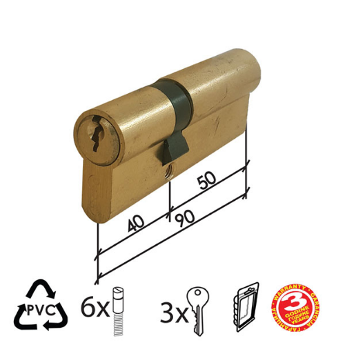 Dabel cilindar za vrata cl2036 mat ms 90 mm (40-50) 3k