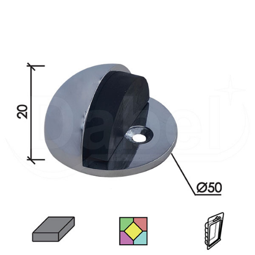 Dabel odbojnik podni za vrata od407 hr fi50x20 mm dbp1