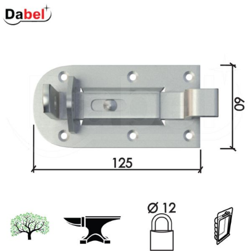 Dabel reza za katanac 105 ZnB 125mm DP1