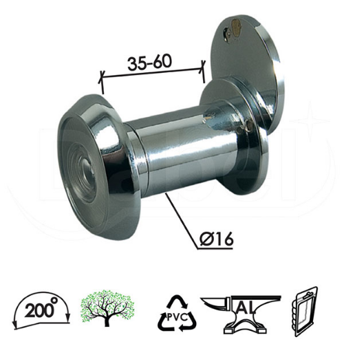 Dabel špijunka za vrata šp4033 hr fi16/35-60 mm/200`