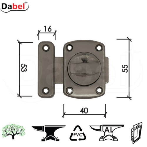 Dabel reza za vrata 388 hr 40x55/16x53 mm dbp1