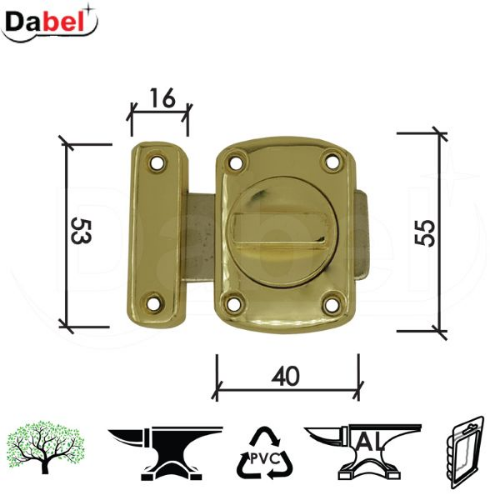 Dabel reza za vrata 388 ms 40x55/16x53 mm dbp1