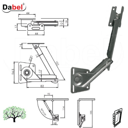 Dabel držač bara a910 nikl 170 mm leva-desna dp1