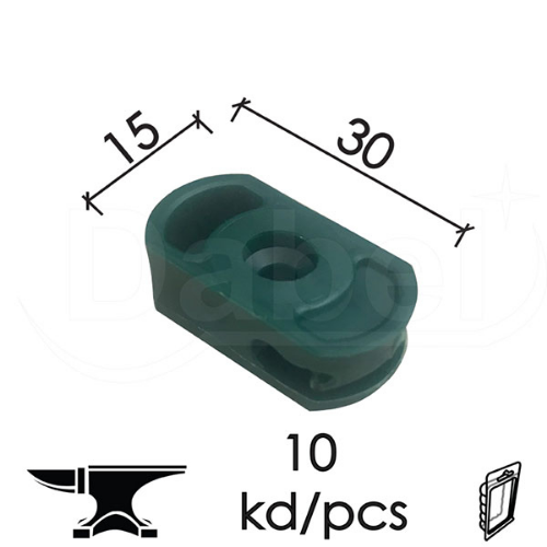 Dabel držač za žicu na stubovima DZC1 Zelena 15x30mm (10kom) DBP1