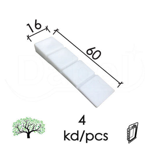 Dabel kajla za nameštaj kaj1 bela 16x60 mm (4kom) dbp1