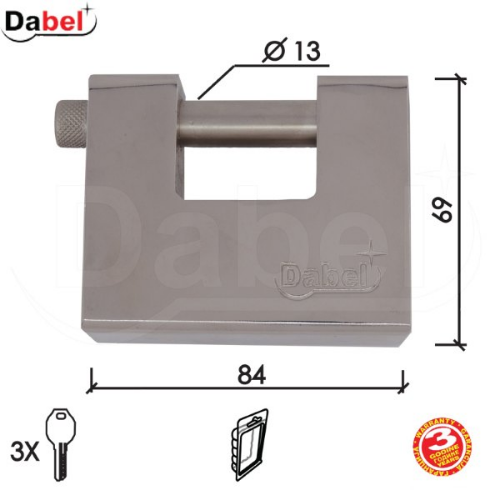 Dabel katanac KA2035K B-Ni 84x69/fi13mm 3K DBP2