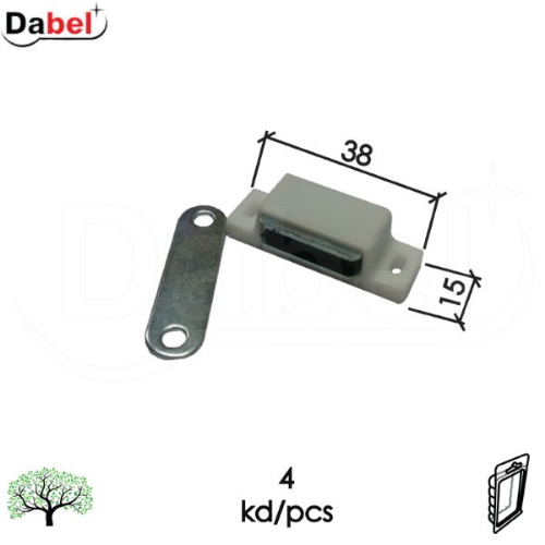 Dabel magnet za nameštaj m4100 bela 38 mm (4kom) dbp1