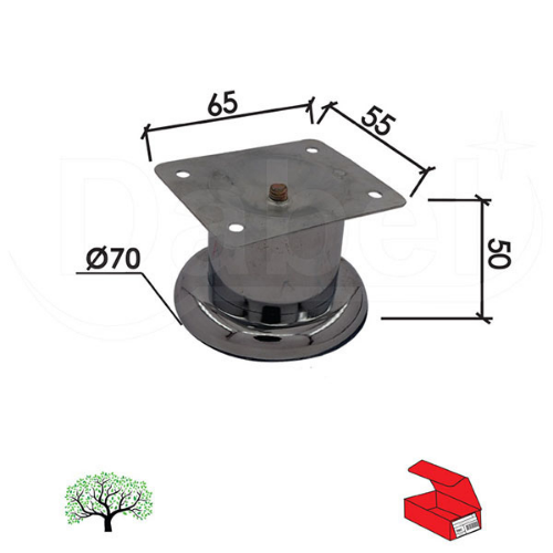 Dabel nogica za nameštaj n30 hr 50/fi70/65x55 mm opd