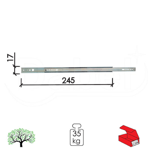 Dabel klizač mikro kl17 znb 246 mm q